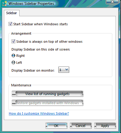 Windows Vista Sidebar - Discover This New and Useful Windows Vista Feature